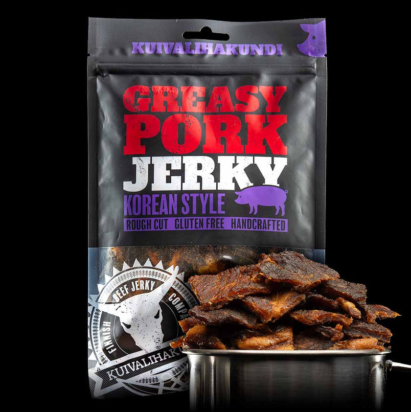 Korean Style Greasy Pork Jerky 150g kuivaliha – kuivalihakundi.com